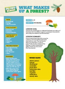 Middle School Less on What Makes Up a Forest | Plant Heroes